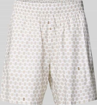 Lacoste Regular Fit Chinoshorts aus Baumwoll-Viskose-Mix Modell Aop Short Tenniscourt