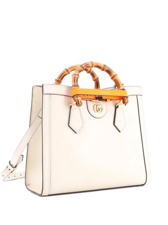 Gucci petit sac &agrave; main Diana NM &agrave; anse en bambou - Tons neutres