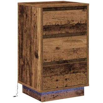 vidaXL Nachttisch mit Altholz 39 x 34,5 x 65 cm Holzwerkstoff Vidaxl