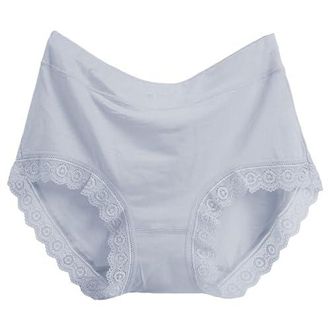 Generic Culotte Anti Bactérienne pour Femme, sous-vêtements solidess, Grande Taille, Taille mi-Haute, Confortables et Respirants, Slips pour mères âgées (Grey