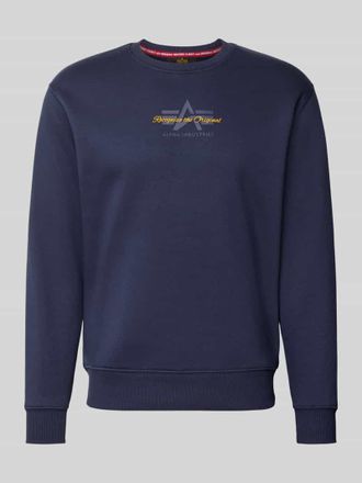 Alpha Industries Regular Fit Sweatshirt aus Baumwoll-Mix mit Label-Detail