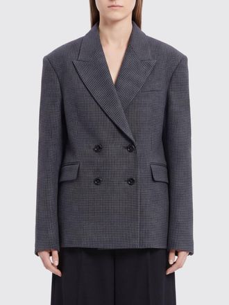 Balenciaga Zweireihiger karierter Wollblazer von mit fallendem Revers