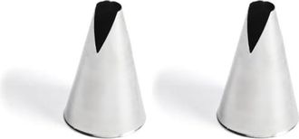 De Buyer de Buyer - T&uuml;lle Saint-Honor&eacute; aus Edelstahl - Durchmesser 0,9 cm - 2115.20N, Silber (Packung mit 2)