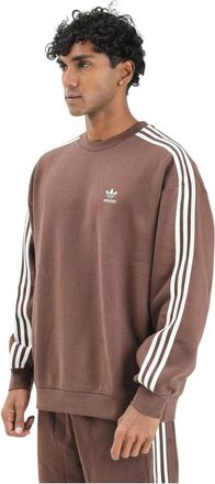 adidas Homme, Sweatshirts et sweats &agrave; capuche, Brun, Taille: XS Adicolor Oversized Crew