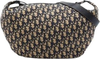 Dior Sac bandouli&egrave;re vintage en toile Pre-owned - Femme - Pre-owned - Bleu - Taille: ONE Size