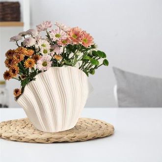 Generic Vasen f&uuml;r Blumen, wei&szlig;e Keramikvase, Minimalismus, Boho-Bauernhaus-Dekoration, Schlafzimmer, B&uuml;ro, Wohnzimmer, Badezimmer, Hochzeit, Esstisch, Party (