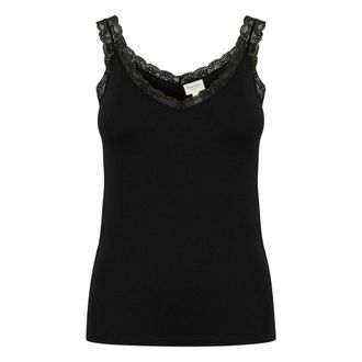 Part Two &Auml;rmelloses Spitzenoberteil - - Tops - Damen - Schwarzk - S