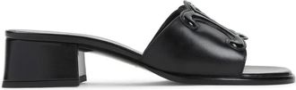 Celine Slipper & Pantoletten - Black Leather Triomphe 40 Mule - Gr. 38,5 (EU) - in Schwarz - für Damen
