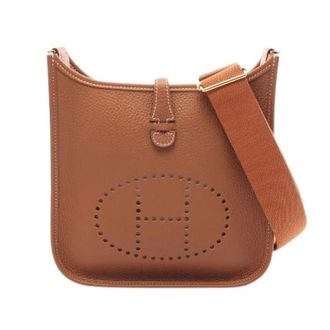 Herm&egrave;s Pre-owned Cuir sacs-ports-paule - Femme - Pre-owned - Brun - Taille: ONE Size