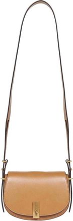 Polo Ralph Lauren Femme, Sacs, Brun, Taille: ONE Size Sac bandouli&egrave;re &agrave; rabat