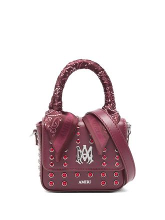 Amiri mini sac &agrave; main &agrave; clous - Violet