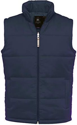 B&C Collection Gilet imperm&eacute;able en Nylon matelass&eacute; sans Manches Bodywarmer - Marine (2XL)