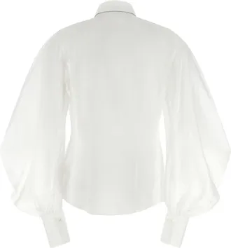 Brunello Cucinelli Crispy Organza Shirt - White