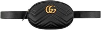 Gucci Sac banane matelass&eacute; Pre-owned - Femme - Pre-owned - Noir - Taille: ONE Size