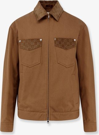 Gucci Canvas Jacket with GG details - GUCCI - gender_Man