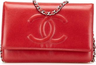 Chanel Hobo Bags - CC Calfskin Wallet On Chain - Gr. unisize - in Rot - f&uuml;r Damen