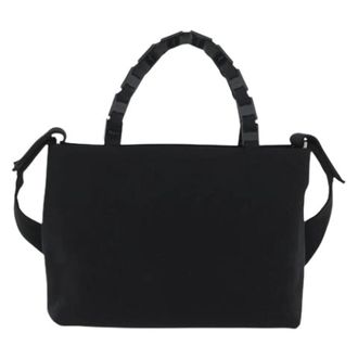 Ferragamo Pre-owned Canvas Handtasche - - Pre-owned - Damen - Schwarzk - ONE SIZE