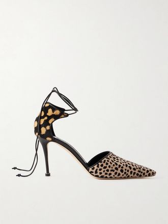 Manolo Blahnik Gambis 90 Pumps Aus Kalbshaar Mit Animal-print