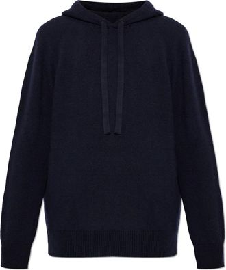 Laneus Sweat &agrave; capuche en laine - Homme - Sweatshirts et sweats &agrave; capuche - Bleu - Taille: M