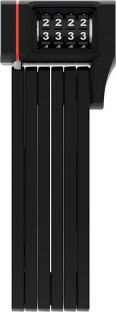 ABUS Faltschloss Bordo uGrip 5700C SH mit Halterung - Fahrradschloss mit Zahlencode und 5 mm starken St&auml;ben - ABUS-Sicherheitslevel 7 - 80 cm - Schwarz