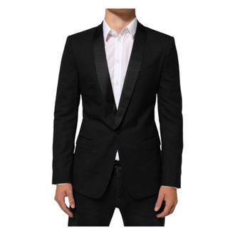 Dolce & Gabbana Martini 1-Knopf-Sakko - - Jackets - Herren - Schwarzk - M