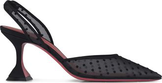 Amina Muaddi sandales Holli &agrave; bride arri&egrave;re - Noir