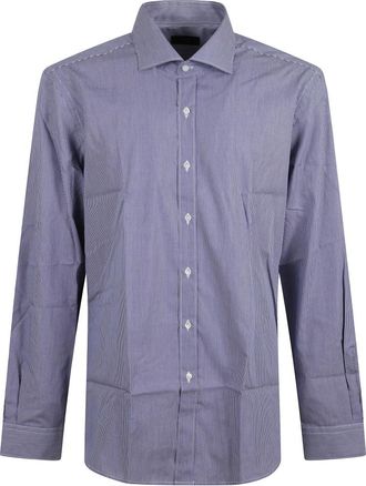 Fay Homme, Chemises, Bleu, Taille: 4XL Casual Shirt
