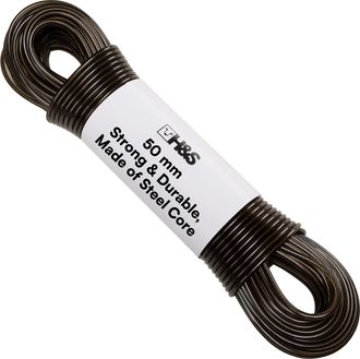 Head & Shoulders Wäscheleine mit Stahlkern - 50m Lang - Extra Stark mit Farbechter Beschichtung Nicht Nur für Ihre Wäschespinne Draußen - Wäscheleine Stabil & Robust -