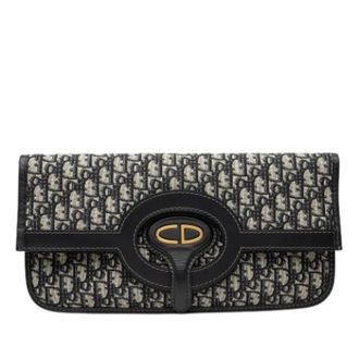 Dior Pre-owned Foldable Canvas Clutch - - Pre-owned - Damen - Blau - ONE SIZE