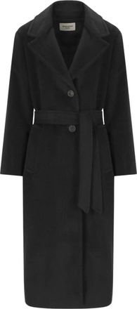 Max Mara Manteau ceintur&eacute; Bronte - Femme - Manteaux - Noir - Taille: 42 FR