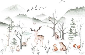 Komar Komar - Poster xxl foret et animaux l400 x h280 cm