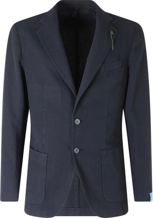Santaniello Homme, Vestes, Bleu, Taille: 4XL Gabardina Monopetto