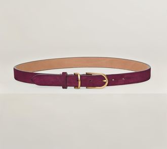 Reptiles House Etoile schnalle und nahtloser wildledergürtel 25mm - Bordeaux