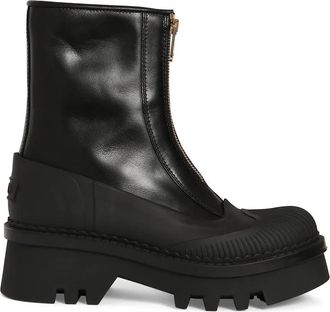 Chloé Stiefel - Chloe Raina Leather Boots - Gr. 36 (EU) - in Schwarz - für Damen