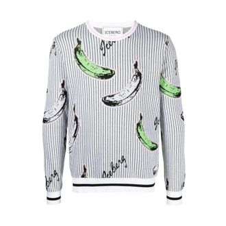 Iceberg Stylisches Baumwoll-T-Shirt f&uuml;r Herren - - Knitwear - Herren - Grau - M