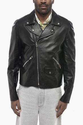 Loewe Leather Biker Jacket Loewe