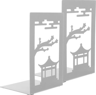 STOBOK 2st Buchstütze Aus Metall Studienbuch-organisator Dekorative Buchstütze Lesebuch-Organizer Gestaltete Buchstützen Lesebuchständer Büro-buchstütze Date