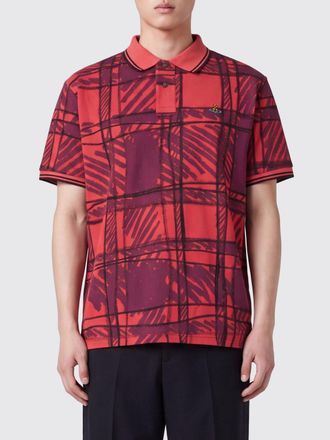 Vivienne Westwood Polo slim fit en coton avec logo Orb et imprim&eacute; abstrait