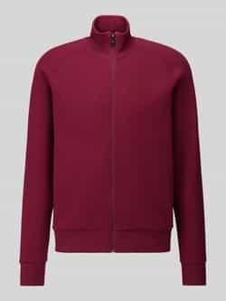HUGO BOSS Sweatjacke mit Logo-Pr&auml;gung