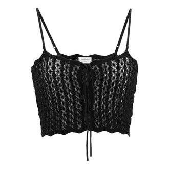 Saint Laurent Damen, Oberteile, Schwarzk, MGr&ouml;&szlig;e