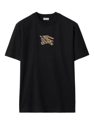 Burberry t-shirt à motif Equestrian Knight - Noir