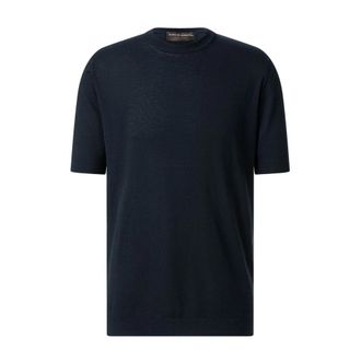 FILIPPO DE LAURENTIIS T-Shirt aus Cr&ecirc;pe-Baumwolle - - Knitwear - Herren - Blau - L