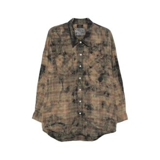 R13 Homme, Chemises, Multicolore, Taille: XL Drop Neck Workshirt