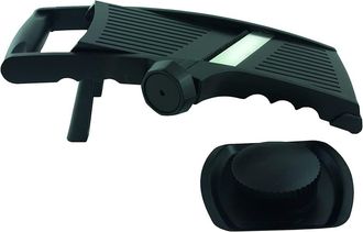 Fackelmann Fackelmann 45338 Gemüsehobel, mit 3 Klingen, Edelstahl/Kunststoff, 38.5 x 17 x 12.5 cm, Schwarz