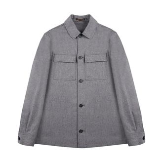 Slowear Surchemise Flanelle - - Jackets - Herren - Grau - XL