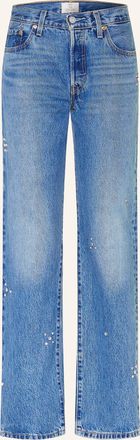 Levi's Straight Jeans 501 90s Mit Schmucksteinen blau