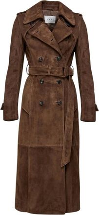VSP Vsp, Femme, Vestes, Brun, Taille: 40 FR Manteau en cuir Camilla