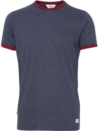 Solid SDManoldo Homme T-Shirt Manches Courtes &agrave; col Rond M&eacute;lange de Coton Regular Fit, Taille:2XL, Couleur:Insignia Blue Melange (8991)