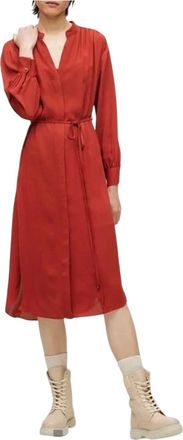 HUGO BOSS Dibanora 6 Midikleid f&uuml;r Damen (Rot)