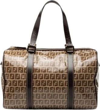 Fendi Sac &agrave; main en toile Pre-owned - Femme - Pre-owned - Brun - Taille: ONE Size